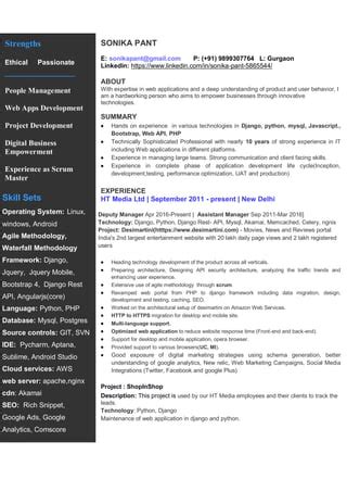 Sonika Pant 10years Cv PDF