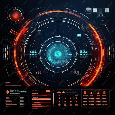 Premium Vector Abstract Technology Ui Futuristic Concept Hud Interface Hologram Elements Of