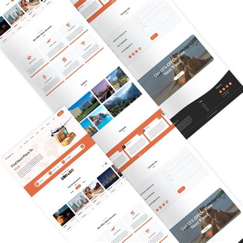 Design Travel Website Using Figma🥰 Hedi Mohammed