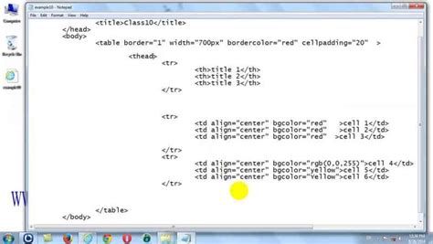 اموزش تگ های tbodyوtfootوtheadدر Html