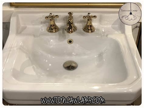 Tsc 201g อ่าง ขายึดทองเหลือง ชุดสะดือ ก๊อกน้ำผสม ร้านต้นข้าวโคมไฟ Toncawlamp