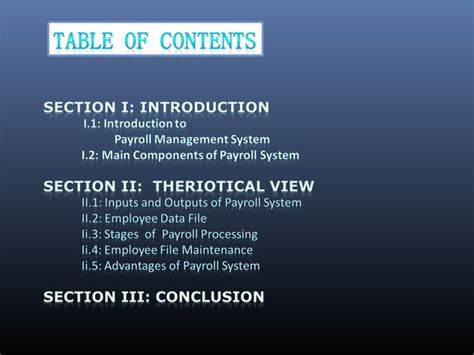 Payroll Management System PPT Human Resources Business