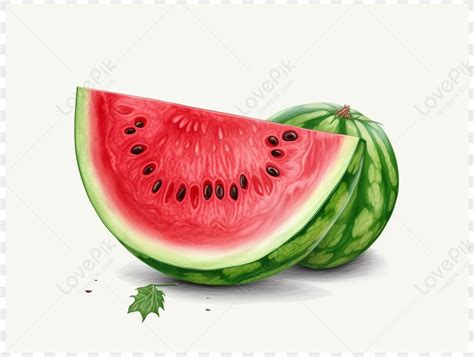 수박 흰색 배경 벡터 일러스트 레이 션에 고립 Png 일러스트 무료 다운로드 Lovepik