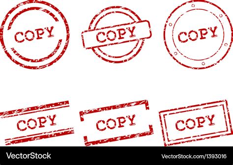 Copy Stamps Royalty Free Vector Image Vectorstock