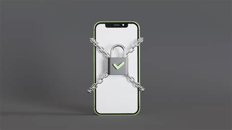 Premium Photo 3d Render Smartphone Security Protection Illustration