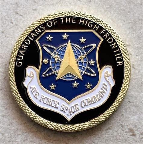 Air Force Space Command Challenge Coin With Special Velvet Case Etsy