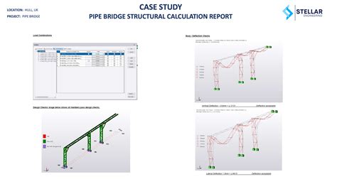 Pipe Bridge Structural Calculation Report Stellar Engineering