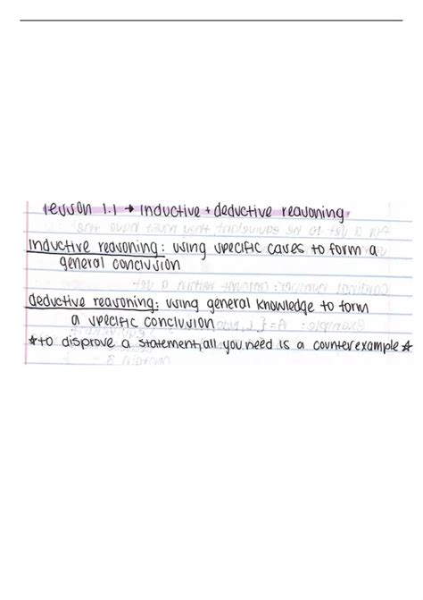 Lesson 1 1 Inductive Reasoning And Deductive Reasoning Math 1301 Stuvia Us