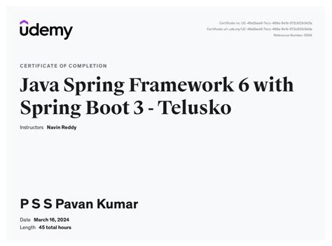 Completed A Great Udemy Course On Java Jdbc Spring Boot Spring