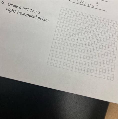 Solved Draw A Net For A Right Hexagonal Prism Chegg Com