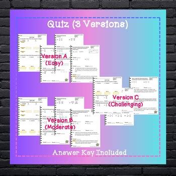 Pre Algebra Fractions Decimal Unit Study Guides Differentiated Quizzes Tests