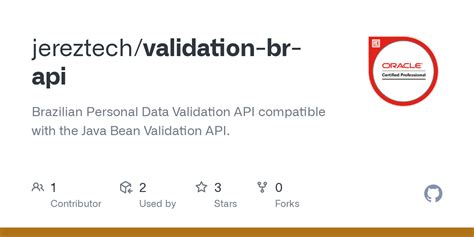 github jereztech validation br api brazilian personal data