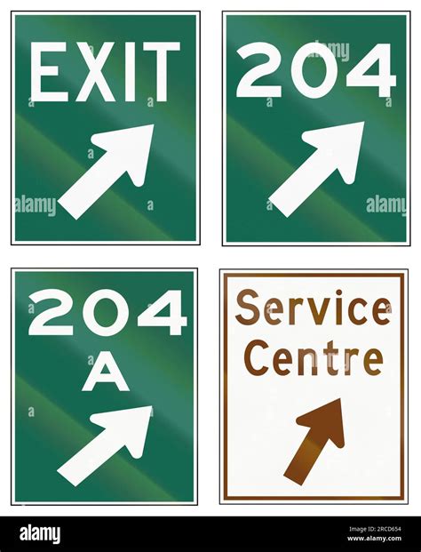 Exit Sign In Canada Stock Photo Alamy