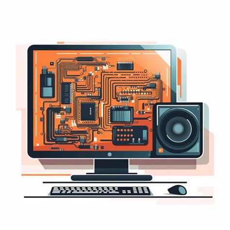 Tecnología De La Computadora Pantalla De Pc Escritorio Aislado Monitor De Internet Portátil