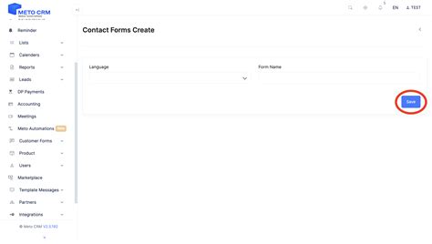 how to create web form metocrm