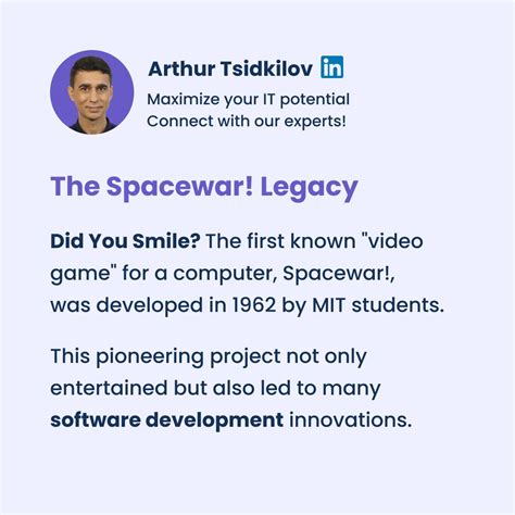 Arthur Tsidkilov On Linkedin Spacewar Coding Beomytech