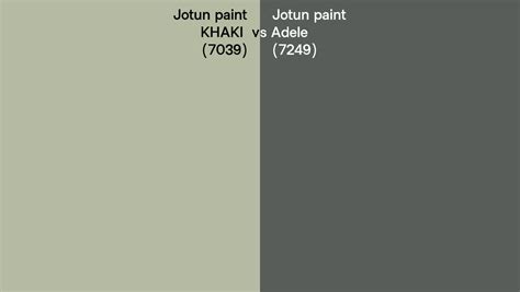 Jotun Paint Khaki Vs Adele Side By Side Comparison