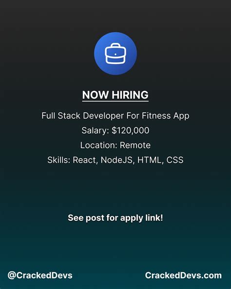 On Linkedin Hiring Fullstack Developer Remote 120k Apply Here 20 Comments