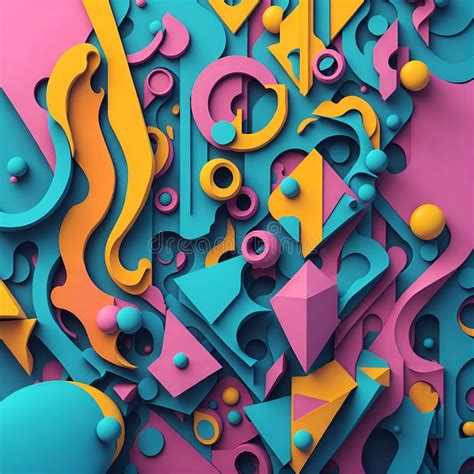 3d Abstract Gradient Smooth Cgi Background Wallpaper Stock Illustration Illustration Of