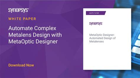 Synopsys Optical Solutions On Linkedin Metaoptics Metalensdesign Opticaldesign Automation
