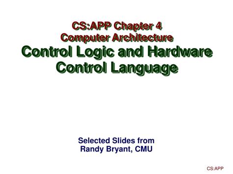 Ppt Csapp Powerpoint Presentation Free Download Id3558895