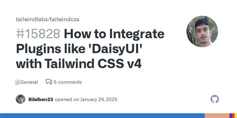 how to integrate plugins like daisyui with tailwind css v4 · tailwindlabs tailwindcss
