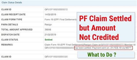 EPF Claim Settled But Not Credited In Bank Best Solution