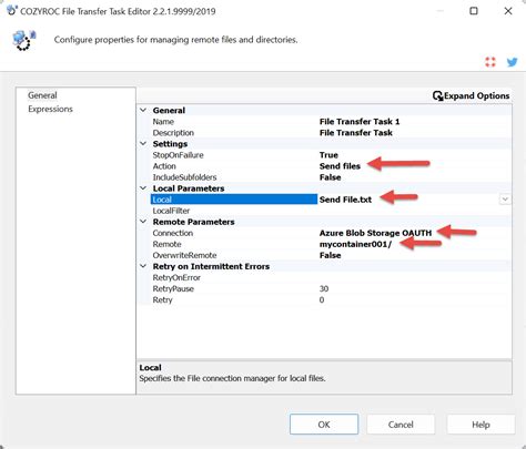 Azure Blob Storage Connection Cozyroc