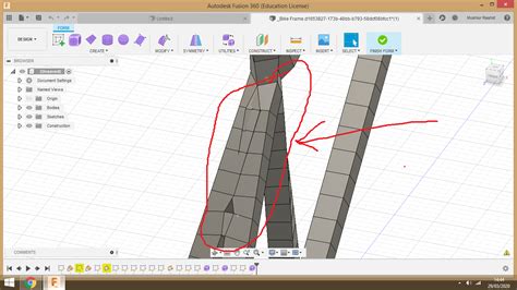 solved problem with self intersecting surfaces in a t spline body