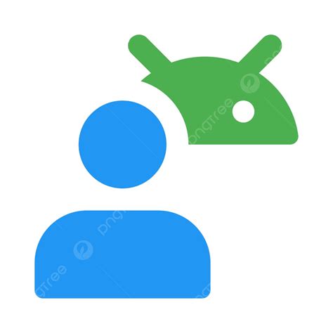 مستخدم نظام تشغيل android معزول على خلفية بيضاء الاتصالات زنزانة معرفتي png والمتجهات للتحميل