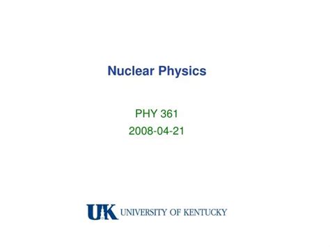 PPT Nuclear Physics PowerPoint Presentation Free Download ID 1048656