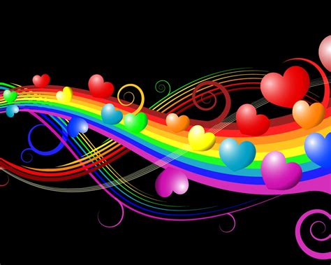 Wallpaper Love In The Rainbow Bridge 1920x1200 Picture Image