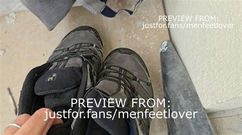 Sniffing Sweaty Socks And Shoes At Construction Site En