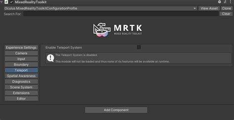 can not access to teleport function in mrtk r windowsmr