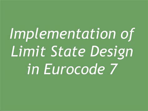 PPT Practical Application Of Geotechnical Limit Analysis In Limit State Design PowerPoint