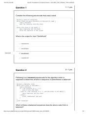 Quiz On Foundations Of Computer Science Java Course Hero
