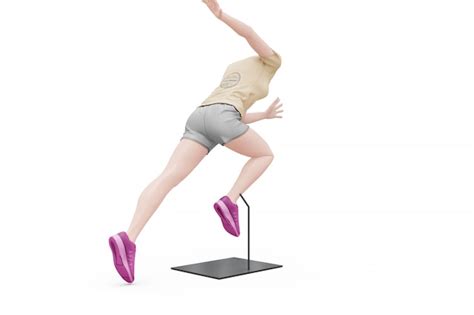 Free PSD Female Sport Outfit Mock Up Isolated Free PSD Female Sport Outfit Mock Up Isolated