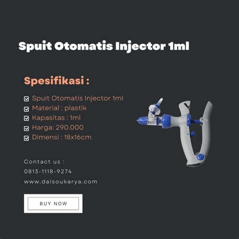 Jual Spuit Otomatis Injector 1ml Kab Bogor STEEL FURNITURE LAB Tokopedia