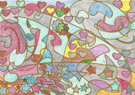 Love In The Clouds CutifyU Gallery Drawings Illustration Abstract Irregular Forms ArtPal