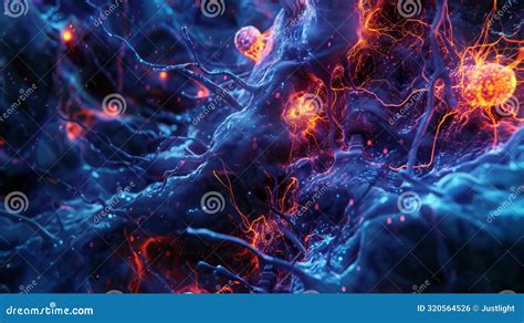 An Immunofluorescence Image Of Glycoproteins Labeled With A Fluorescent Dye On The Surface Of A