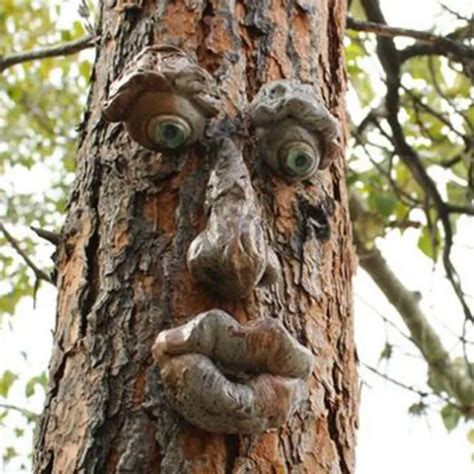 Resin Tree Monsters Face Diy Tree Faces Decor Halloween Easter