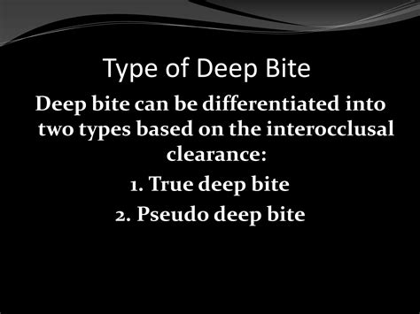 Orthodontic Deep Bite Ppt Dental Health Diseases And Conditions