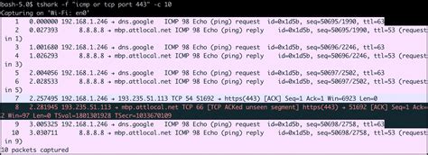 Tshark Capture Filters