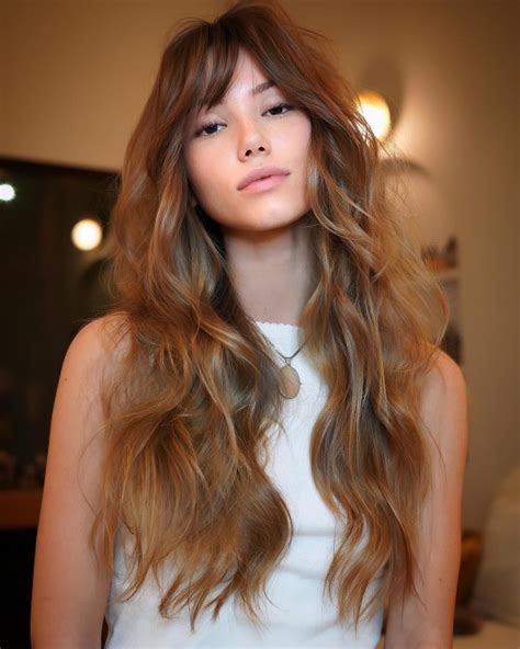 38 Best Long Shag Haircuts For A Lived In Look Sun Kissed Wavy Shag