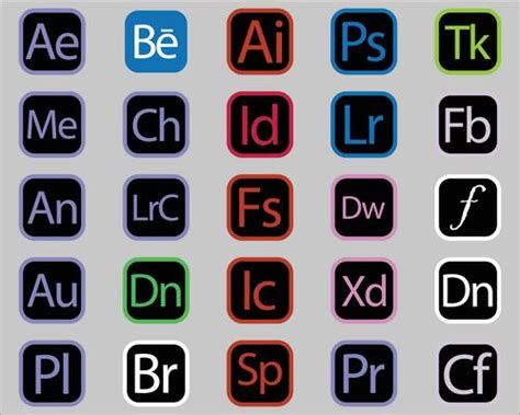 Adobe Software Icons Vector Art Icons And Graphics For Free Download