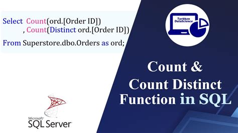 Count And Count Distinct Function In Sql توابع Count و Count Distinct