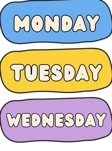 Day And Date Classroom Display Etsy