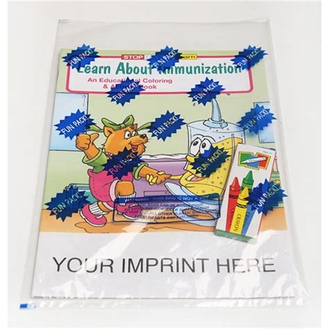 Promotional Learn About Immunization Coloring And Activity Book Fun