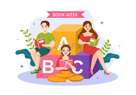 도서 주간 이벤트 일러스트레이션 일러스트 무료 다운로드 Lovepik