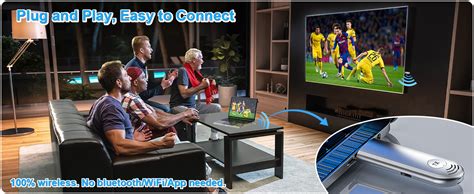 Wireless Hdmi Transmitter And Receiver Plug And Play 2025 Upgraded Led Display 4k